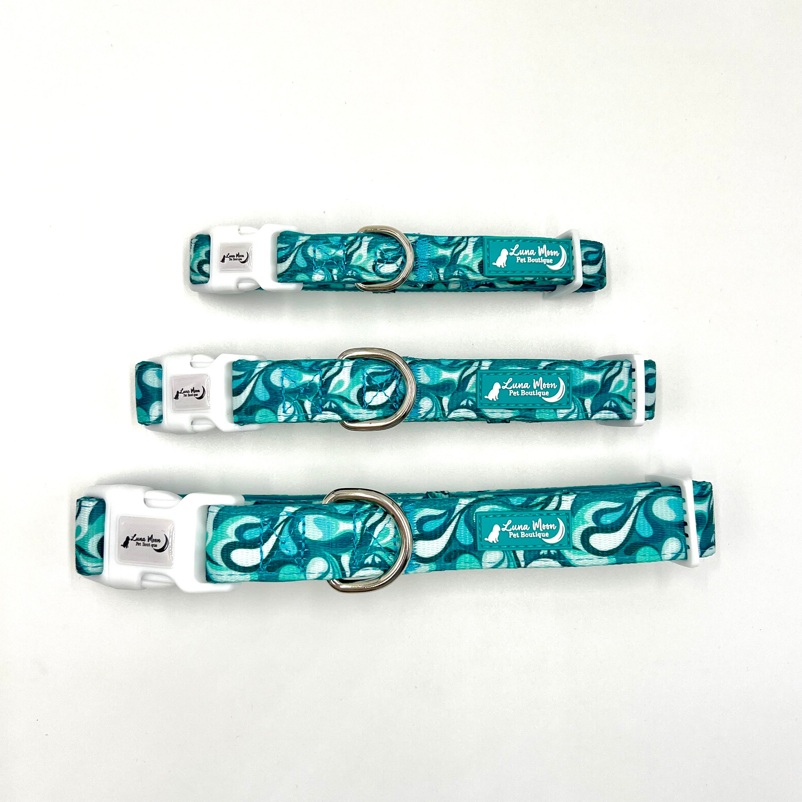Seafoam Swirl Collar – Luna Moon Pet Boutique